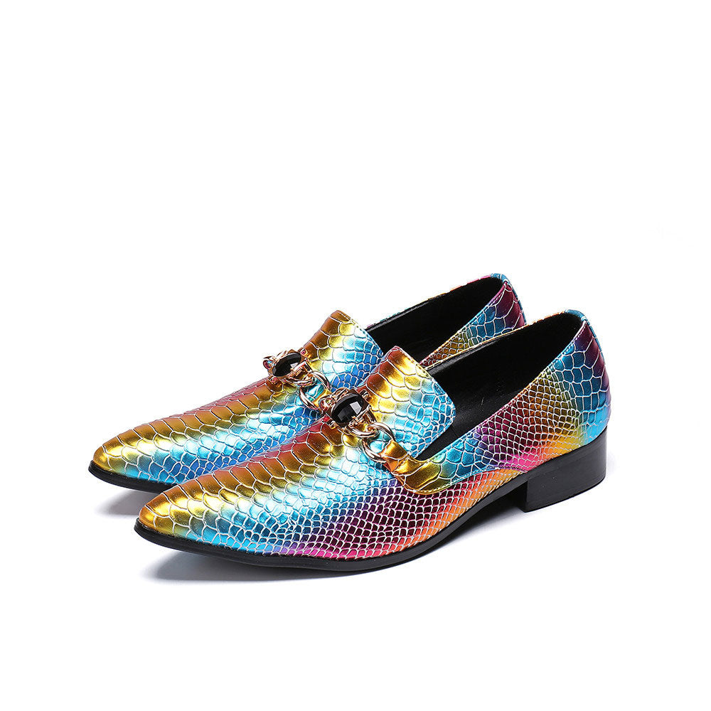 Dola Gem-Rainbow Alligator Loafer #8081 – DolaShoes®